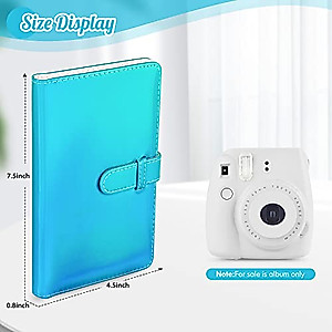 Ablus 96 Pockets Photo Album for Fujifilm Instax Mini 11 90 70 9 8+ 8 LiPlay Instant Camera, Polaroid Snap SnapTouch PIC-300 Z2300 Instant Camera & Zip Instant Printer (Sapphire blue)