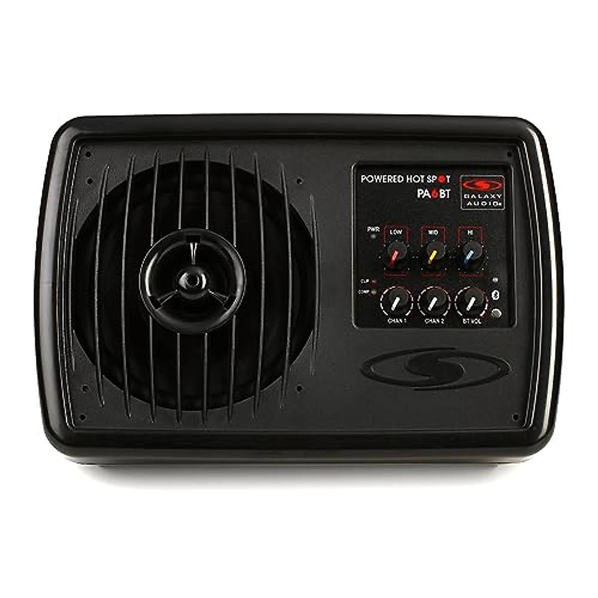 Galaxy Audio PA6BT 6" 170 Watt 2-Way Powered Hot Spot Monitor Speaker With Bluetooth,Black