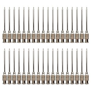 24PACK 16G 16-40mm Dispensing Needle with Luer Lock/Veterinary Stainless Steel Injection Needle,pet Poultry Needle，Bovine Pig Injection Needle