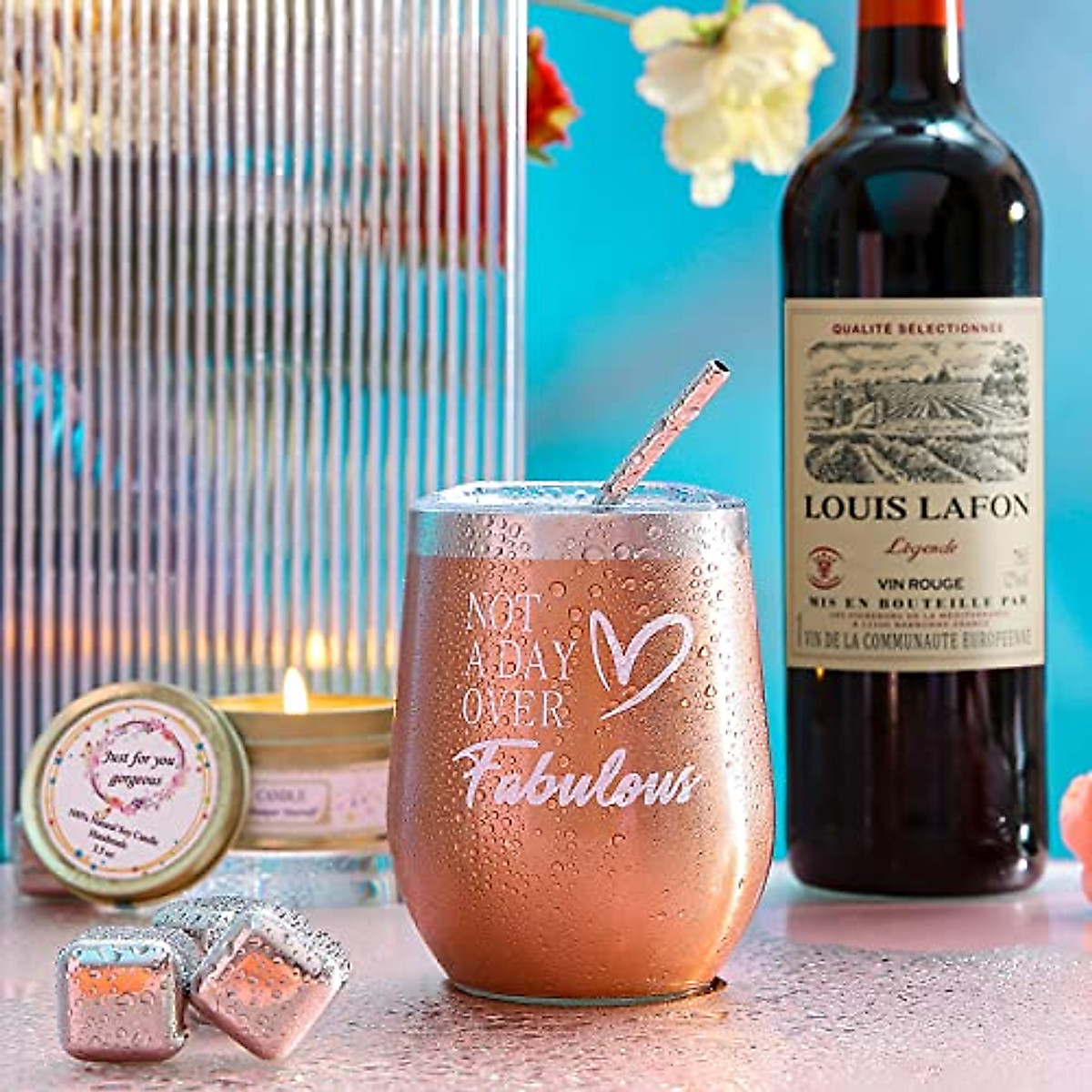 Birthday Gifts Basket for Women, Relaxing Spa Gift Box Basket For Her Mom Wife Sister Coworker, Unique Happy Birthday Bath Insulated Tumbler Set Gift Ideas, Personalized Thank You Gifts for Friends