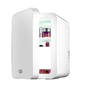HESNDxbx Mini Fridge Beauty Refrigerator Skin Care Cosmetics Facial Mask Refrigerator Household with Mirror LED Mini 8L Dormitory Mini Refrigerator