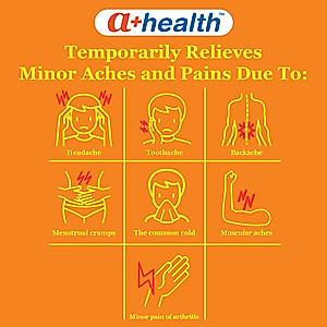 A+Health Dye-Free Ibuprofen 200 Mg Mini Softgels, Pain Reliever/Fever Reducer (NSAID), Made in USA, 180 Count