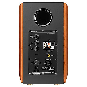 Edifier S1000W Wi-Fi Audiophile Active Bookshelf 2.0 Speakers, 120W RMS Wireless HiFi Bluetooth Sound System Works with Alexa, Optical/RCA x 2 Coaxial, Supports AirPlay 2, Spotify Tidal Connect WiFi