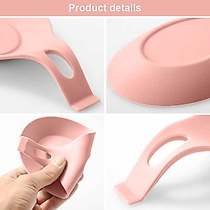 3 Pack Silicone Spoon Rest for Stove Top, Heat Resistant Kitchen Utensil Rest, Sturdy Silicone Spoon Holder for Kitchen Utensils Spatula,Tongs,Ladles(multi)