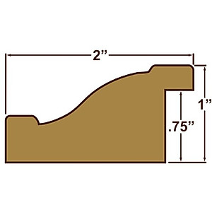 Craig Frames 76039 8 by 10-Inch Picture Frame, Smooth Wood Grain Finish, 2-Inch Wide, Cherry Red