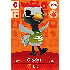 Nintendo Animal Crossing Happy Home Designer Amiibo Card Gladys 194/200 USA Version
