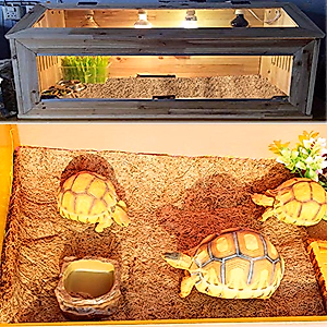 Hamiledyi 2Pcs Reptile Carpet Natural Coconut Fiber Carpet Mat for Pet Terrarium Liner Reptile Supplies for Lizard Snake Chamelon Turtle Bedding Bunny Rabbit Mat