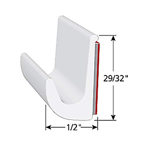 Trim-Lok Drip Rail, White – 1/2” Height, 25’ Length – PVC Plastic Rain Gutter for Cars, Vans, and RVs, Easy to Install Flexible Drip Rail Molding to Control Water Runoff, Durable 3M Tape Included