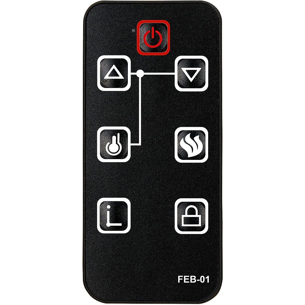 Replacement for FEBO Flame Electric Fireplace Remote Control ZHS-23-B 15IN-23-094