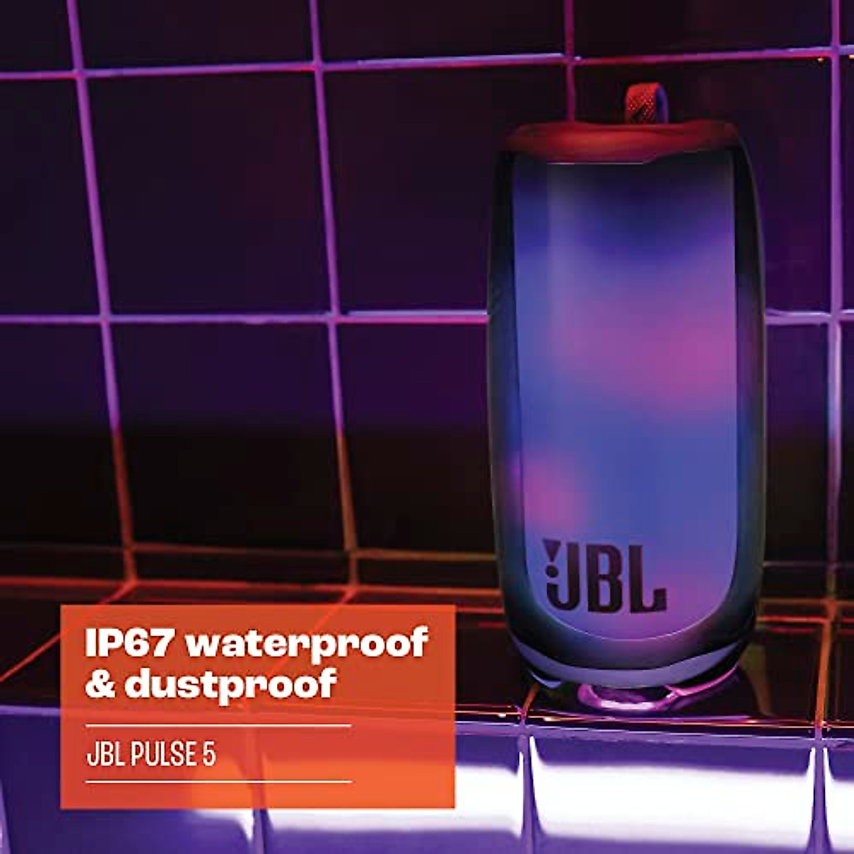 JBL Pulse 5 - Portable Bluetooth Speaker with Dazzling Lights Original Pro Sound