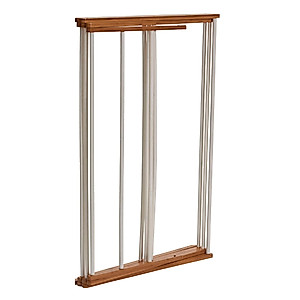 Household Essentials Bamboo Folding Clothes Drying Rack, White