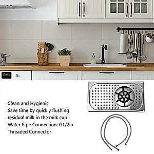 Automatic Cup Washer G1 2 Glass Washer Coffee Shop Sink Bar Counter High Pressure Rinser 4 Ports Process Desktop Embedded Commercial Glass Washers (FC-12-1 small glass washer [primary color])