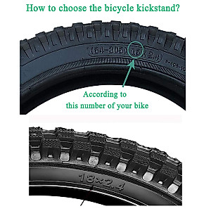 VECKUSON Kickstand for Kids Bike, Bicycle Kickstands Center Mount for 18 20 22 Inch Bicycles Adjustable Aluminum Alloy Kickstands for 18-22inch Mountain Bike/Road Bicycle/Adult Kid Bike/Sports Bike