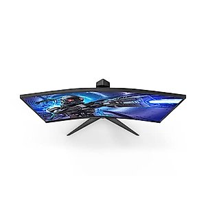 AOC C32G2ZE 32" Curved Frameless Gaming Monitor, Full HD 1920x1080, VA, 0.5ms 240Hz, AMD FreeSync Premium, DP/HDMI/VGA, VESA, 3-3-1 Re-Spawn Program, Xbox PS5 Switch,Black