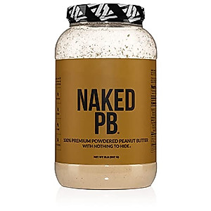 2 LB Powdered Peanut Butter from US Farms – Bulk, Only 1 Ingredient - Roasted Peanuts, Vegan, No Additives, Preservative Free, No Salt, No Sugar - 76 Servings - NAKED PB