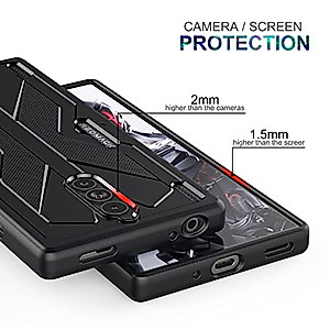 Cresee Case for Red Magic 8 Pro/Red Magic 8S Pro, Flexible TPU Cover Anti-Scratch Shockproof Phone Case for Nubia RedMagic 8 Pro/8S Pro, Black