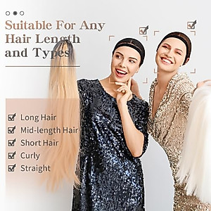 Dreamlover Crochet Wig Caps, Black Mesh Wig Caps for Wigs, 3 Pieces