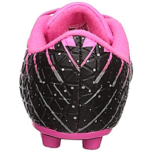 Vizari Bolt FG Soccer Shoes for Kids, Firm Ground Outdoor Soccer Shoes for Kids (13.5, Pink/Black/Silver)