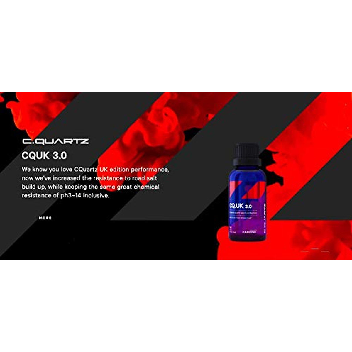 CARPRO CQUARTZ UK 3.0_30ml Kit w/Reload - Ceramic Coating Finish, Quartz Based Nanotechnology, Bonds to Paint, Glass, Metal and Plastic