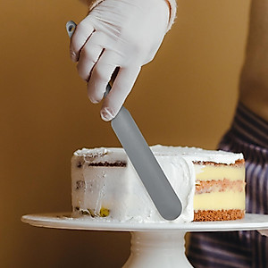 Kichvoe Baking Spatula Sourdough Starter Silicone Spatula Jar Spatulas Cake Cream Butter Spatulas Mixing Scraper Mixing Spoon Non-stick Flexible Baking Cooking Tool Grey