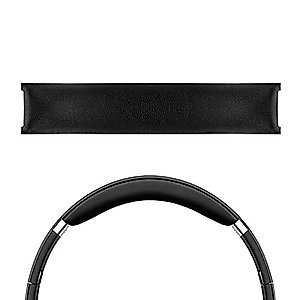 Geekria Protein Leather Headband Pad Compatible with Studio 1.0, Headphones Replacement Band, Headset Head Cushion Cover Repair Part (Black)