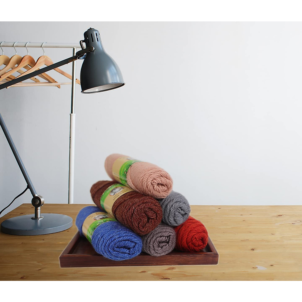 3-Pack Sheep Wool Worsted Yarn for Knitting and Crocheting 300 Grams of Lamb Sheep's Wool