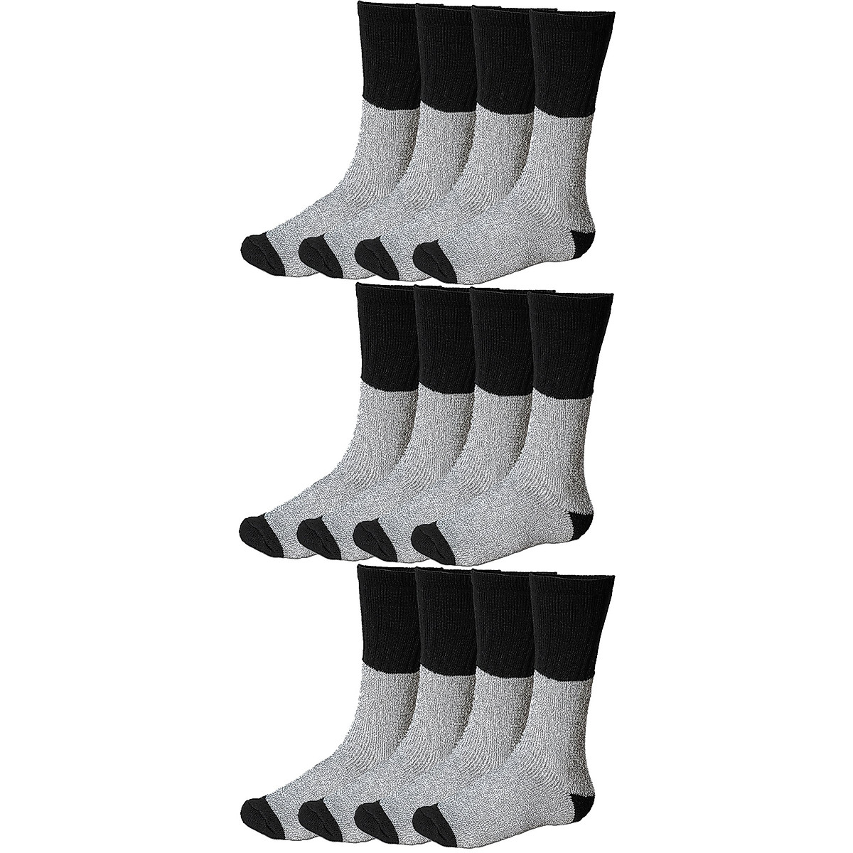Debra Weitzner 12 Pair Thermal Winter Socks for Men and Women Extreme Cold Weather Insulated Heated Warm Socks for Camping Hunting Skiing etc