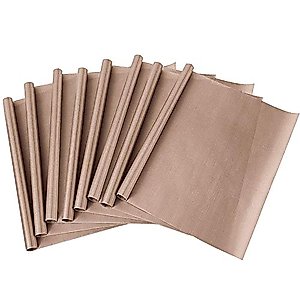Bugucat Reusable Baking Sheet 8 Pack, PTFE Teflon Baking Mats Heat Resistant Transfer Paper Non Stick Baking Paper Waterproof and Washable Baking Tray Oven Tray BBQ Grill Mat 40 * 60cm Each