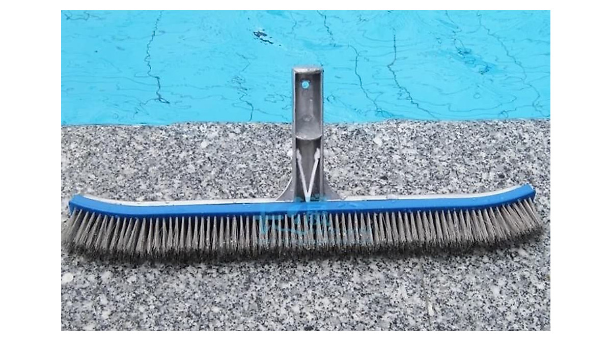 Aquatix Pro 18" Heavy Duty Pool Brush - Clean Walls, Tiles