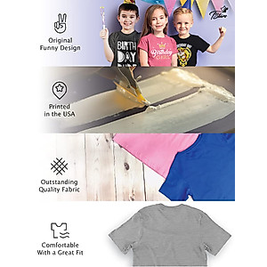 I'm Two Let's Party 2nd Birthday Shirt Gifts for 2 Year Old Boy Girl Toddler Kids T-Shirt 3T Black