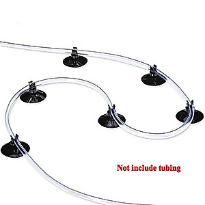 HONBAY 20pcs Aquarium Black Sucker Clip Suction Cups Airline Tubing Holder