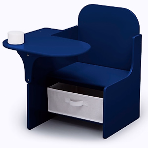 Delta Children MySize Chair Desk with Storage Bin - Greenguard Gold Certified, Navy