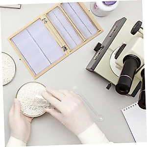 CIYODO Box Biological Slice Box Wooden Slide Storage Holder Slide Storage Wooden Holder Microscope Metal Slideshow