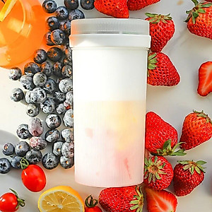 TANACC Portable Juice Blender USB Portable Juice Cup Mini Wireless Electric Fresh Juice Blender Multifunctional Home Handheld Juicer
