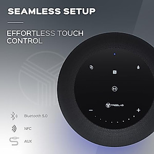 TREBLAB HD-360 Portable Bluetooth Speaker - Powerful 5-Driver System w/Subwoofer and 8 Bass Radiators, Loud 360° Surround Sound, 90W Stereo, 20H Playtime, IPX4 Waterproof Wireless Speakers