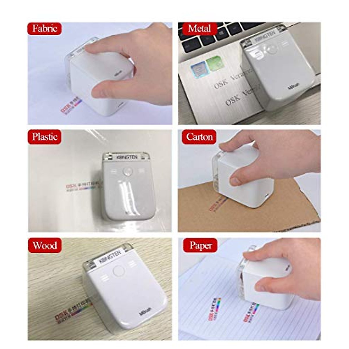 mini handheld color printer (m-brush) wireless bluetooth portable printer the world's smallest mobile color printer with standard ink cartridge