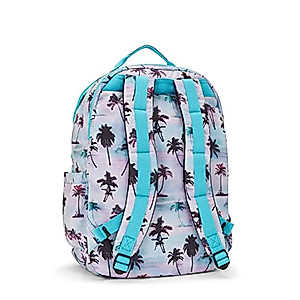 Kipling Women's Seoul Extra Large 17” Laptop Backpack, Durable, Roomy with Padded Shoulder Straps, School Bag, Shadow Palm PRT, 34.5''L x 45''H x 23''D