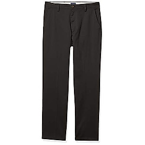 Dockers Men's Classic Fit Easy Khaki Pants (Standard and Big & Tall), Black, 34W x 32L