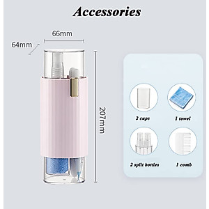 Homtoozhii 6 In 1 Travel Toothbrush Cup Multifunctional Travel Bottle Set Portable Business Trips Toothpaste Case Holder Multi-layer Container Storage Box Organizer for Travel and Outdoors