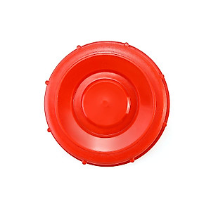 QWORK IBC Tote Lid Cover, 6.5" IBC Tank Water Liquid Tank Cap for Chemical, Food, Industries Storage, Red