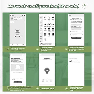 Universal Thermostat WiFi Touch-Screen Programmable, 7 Single Day, 7 Inch Screen, 24V Hardwire, Air Conditioner Remote ControI Mobile Phone Control, Android and iOS Compatible and HVAC System
