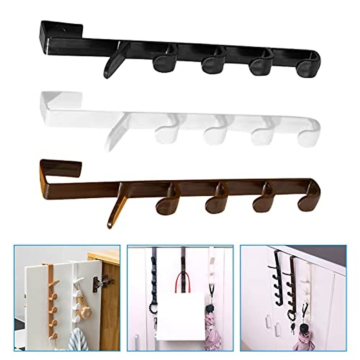 OUSIKA Coat Rack 1pcs Over Door Hanger Hanger Hanger Back Door Hanger Hook Racks