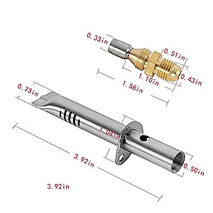 621957 Refrigerator Burner Orifice Assembly Replacement Parts Kit Fit for Norcold N1095, N61X, N62X, N64X, N81X, N82X, N84X Series RV Refrigerator