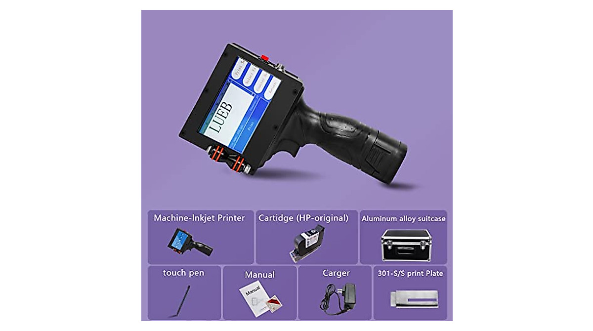 Portable Inkjet Printer with Touch Screen - Fast & Versatile