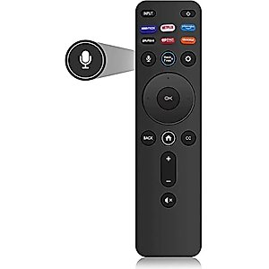 Voice Remote for Vizio Smart TV, XRT260 Remote Replacement for All Vizio LED LCD HD 4K UHD HDR Smart TVs with Shortcut Keys HBO Max, Netflix, Prime Video, Pluto, iHeart Radio, Crackle, Watchfree