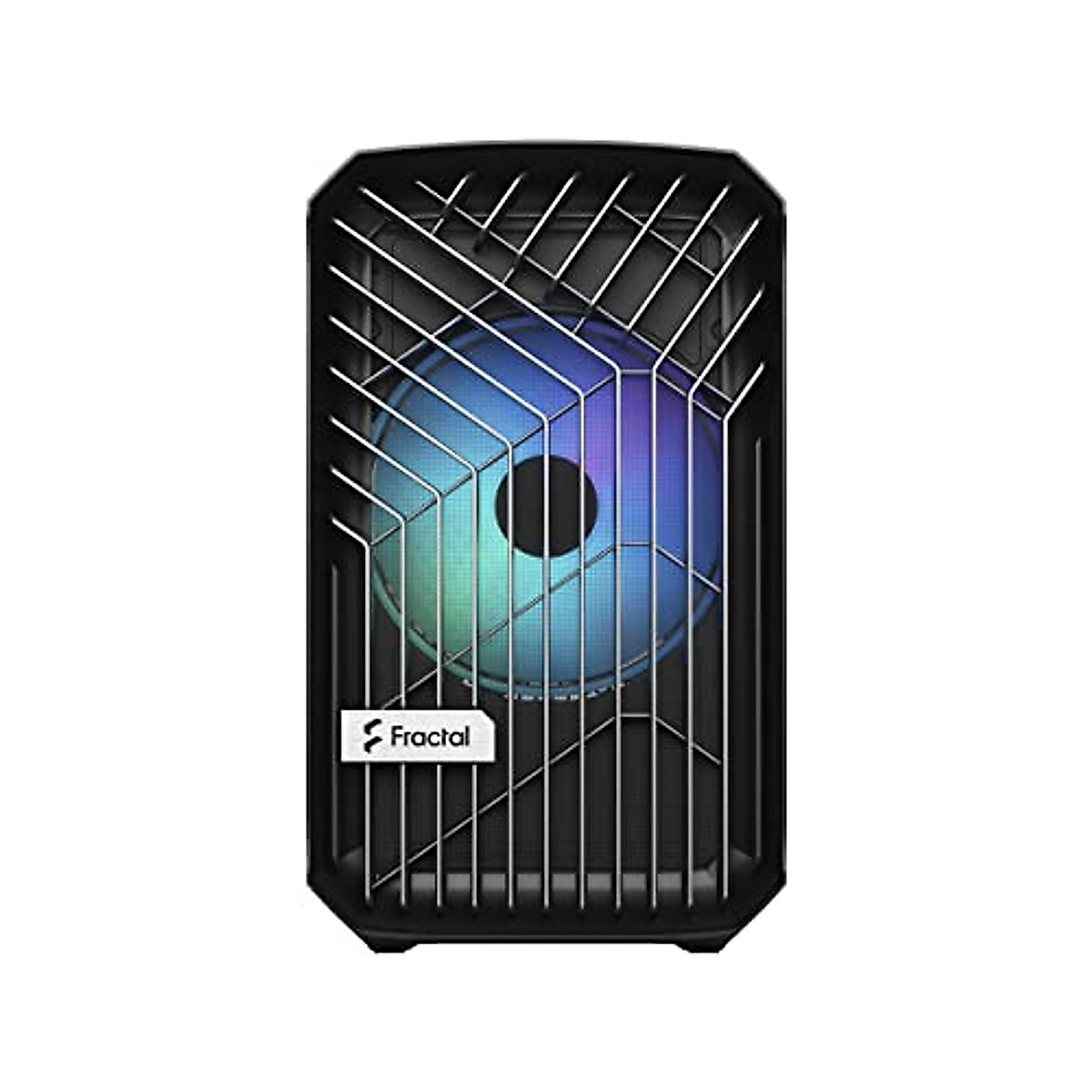 Fractal Design Torrent Nano RGB Black - Light Tint Tempered Glass Side Panels - Open Grille for Maximum air Intake - 180mm RGB PWM Fan Included - Type C - mITX Airflow Mini Tower PC Gaming Case