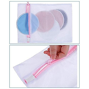 Breast Pads, 16 Pack Bamboo Nursing Pads for Breastfeeding Reusable Washable Nipple Covers with Laundry Storage Bag