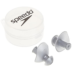 Speedo Unisex-Adult Swim Training Ergo Ear Plugs Silver