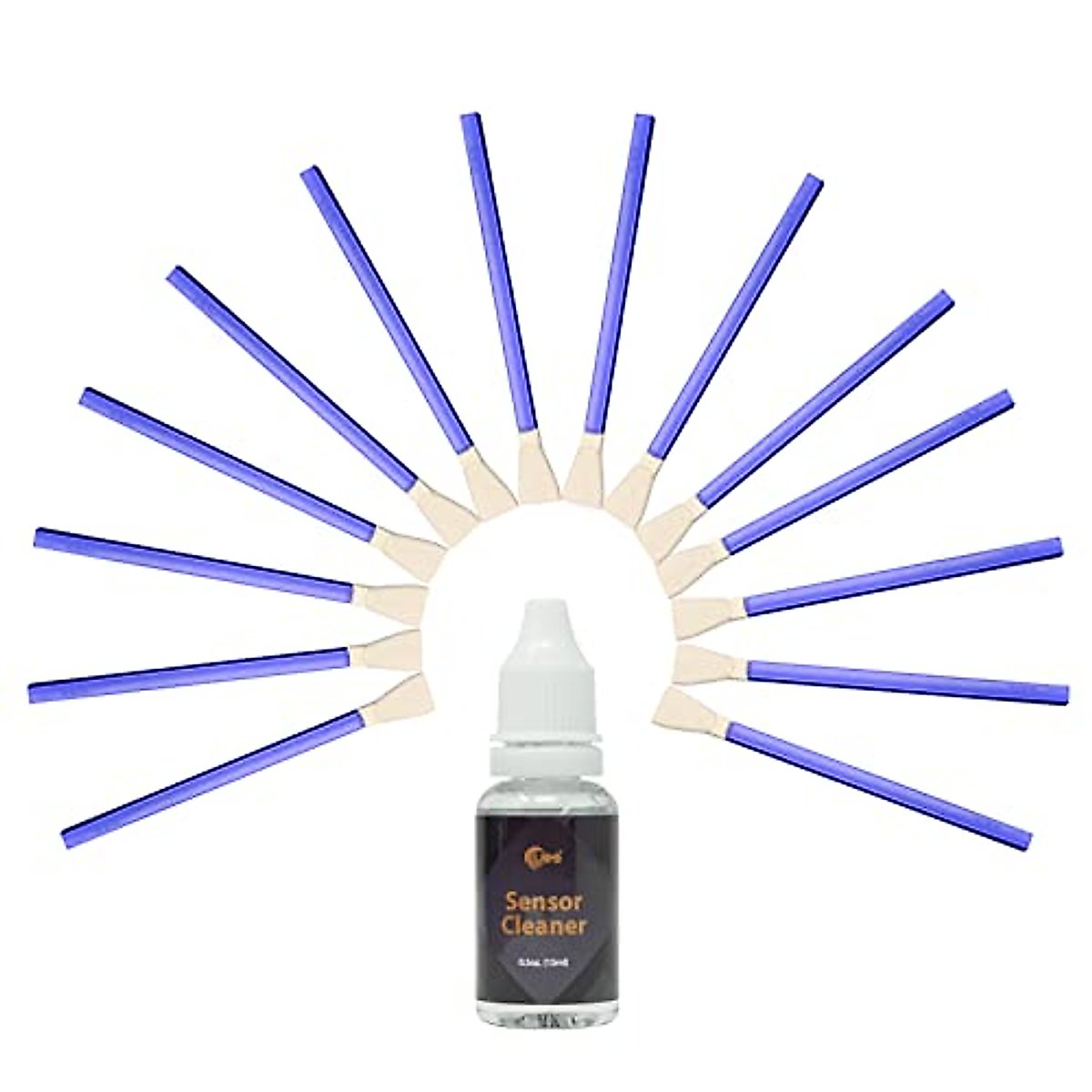 Digital Camera Micro Four-Thirds 4/3 (MFT) 12mm Sensor Cleaning Swabs x 14pcs + 15ml Liquid Cleaner for Mirrorless MILC and ILDC