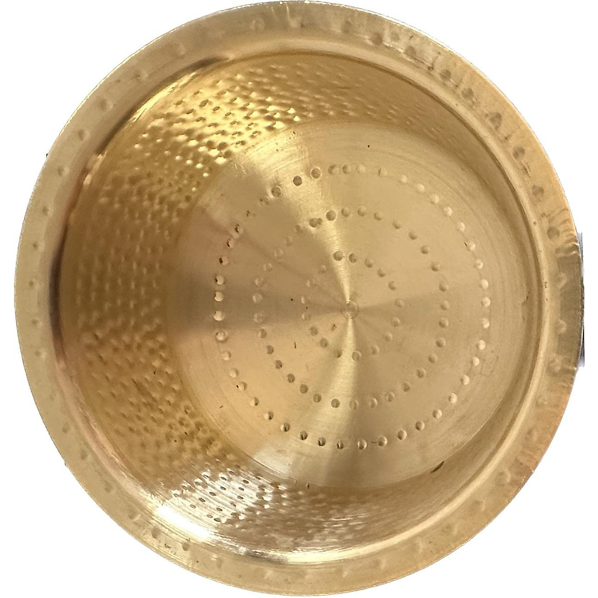MUKE® Brass Hammered Patila, Brass Tope, Brass Cookware, Patila, Round Heavy Bottom Tapeli, Bhagona (1.5 Liter)